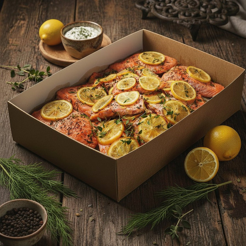 Lemon & Black Pepper Salmon Darne – Hannah's Kitchen